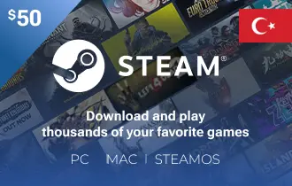 Steam Turkey $50 Gift Card – Instant Delivery | Ar-Pay